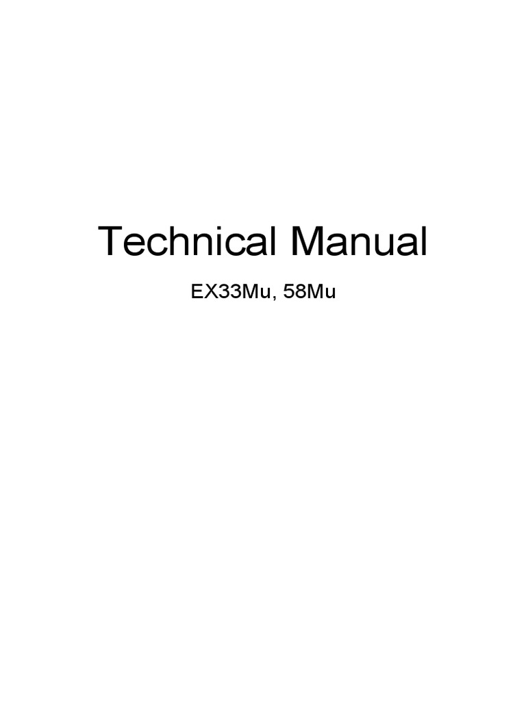Hitachi EX33Mu & EX58Mu Workshop Manual | PDF | Sports | Nature