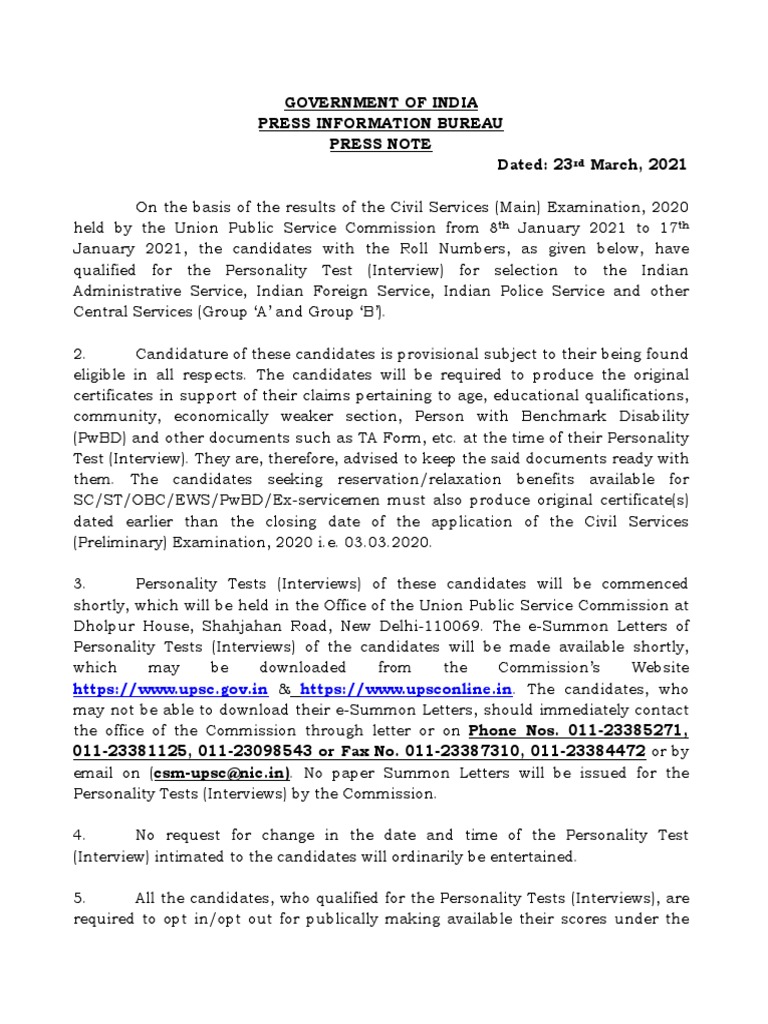 WR CSM 20 Roll 23032021 Engl | PDF | Government