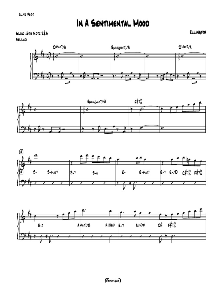 In A Sentimental Mood Eb - 106 | PDF