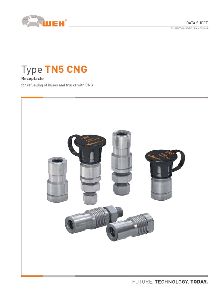 CNG Receptacle Tn5 Weh | PDF | Pipe (Fluid Conveyance) | Gases