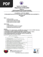 Fabm Sample Exercises With Answer Key | PDF | Expense | Debits And Credits