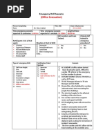 Chemical Spill Mock Drill Scenario | PDF | Emergency | Occupational ...