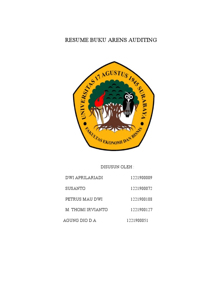 Chapter 1 - Resume Buku Arens - Kelompok 1 - Auditing - U | PDF