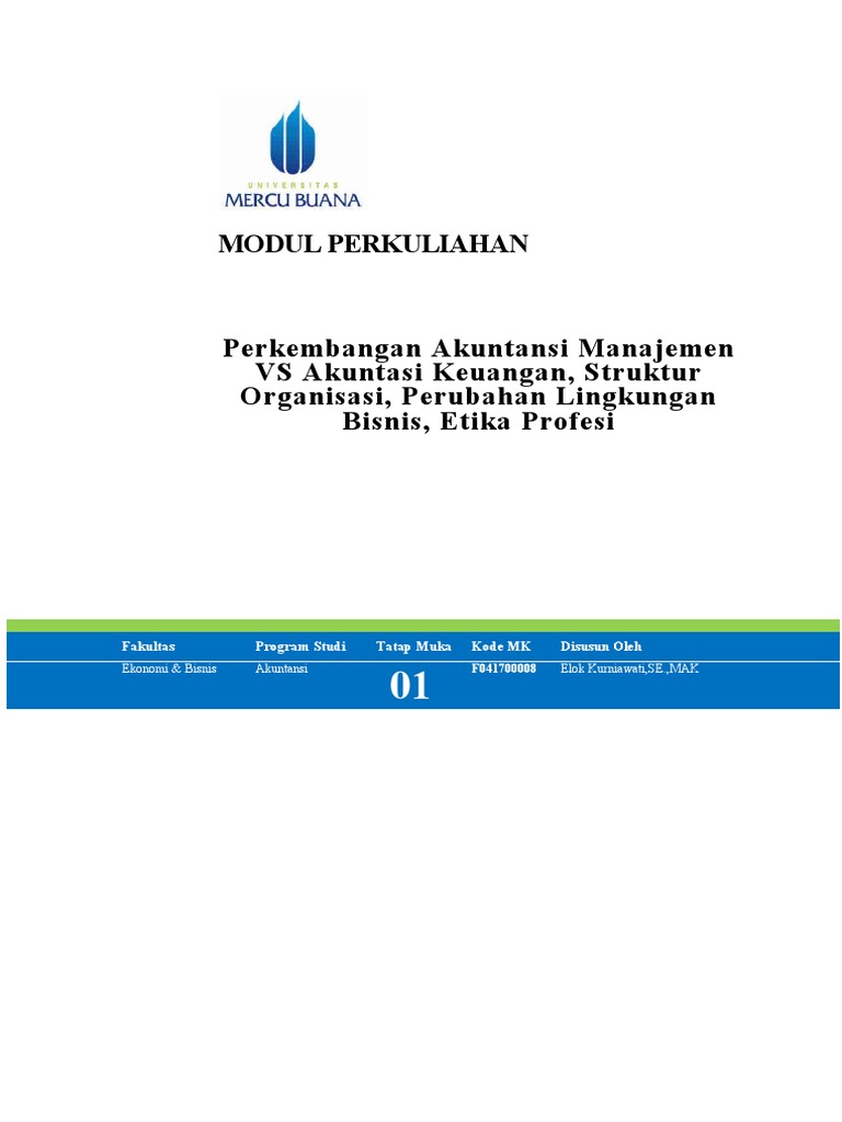 Modul Akuntansi Manajemen 2019 | PDF