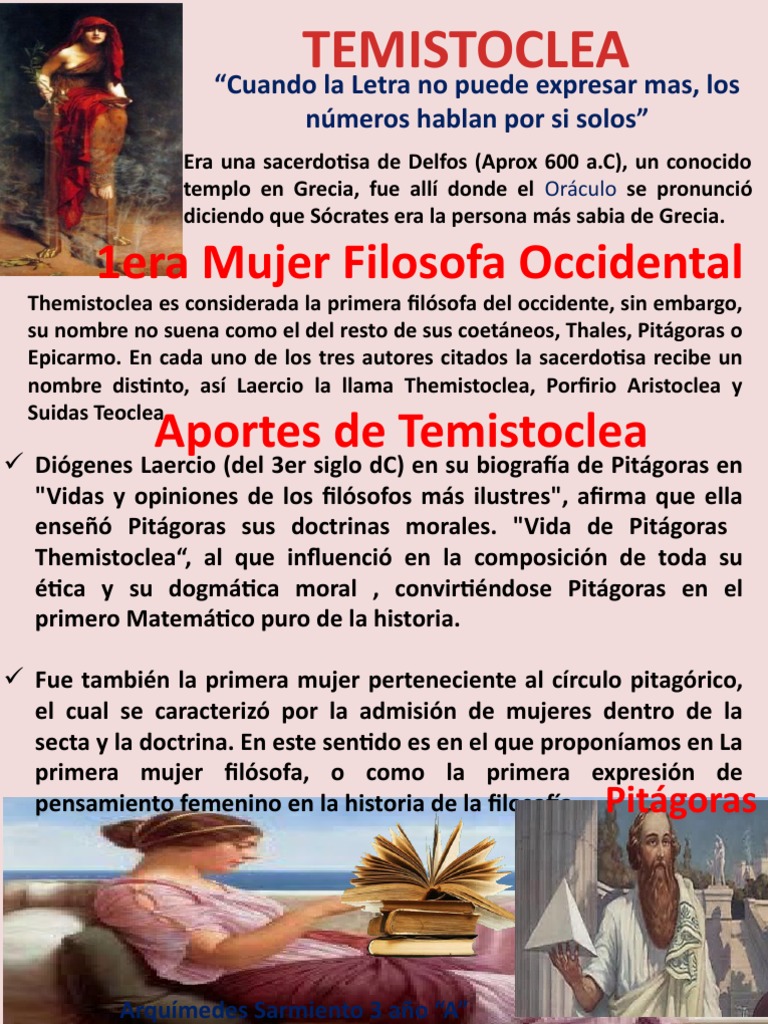 Temistoclea: Primera Filósofa Occidental | PDF