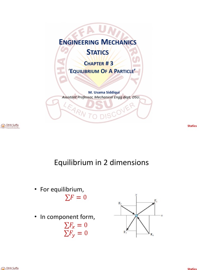 Engineering Mechanics: Statics | PDF | Force | Tension (Physics)