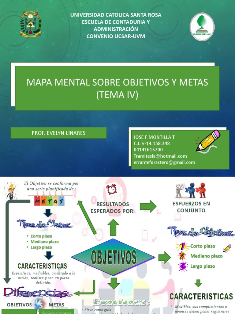 Mapa Mental Objetivos y Metas | PDF
