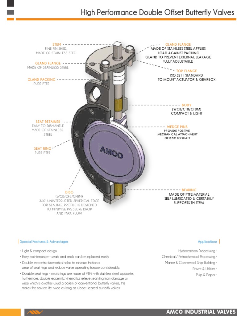 High Performance BFV's Buterfly Valve | PDF | Valve | Equipment