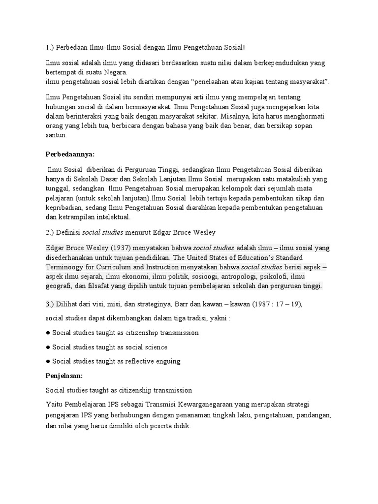 Materi Dan Pembelajaran Ips Sd Pdf