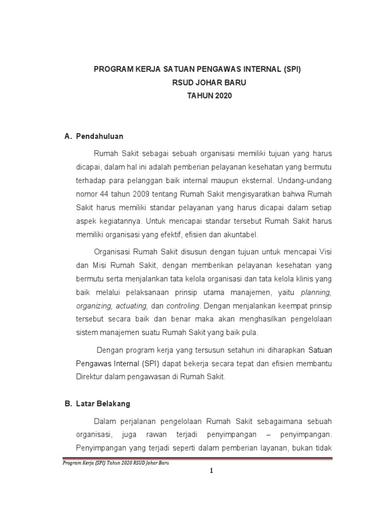 Proker SPI 2020 | PDF
