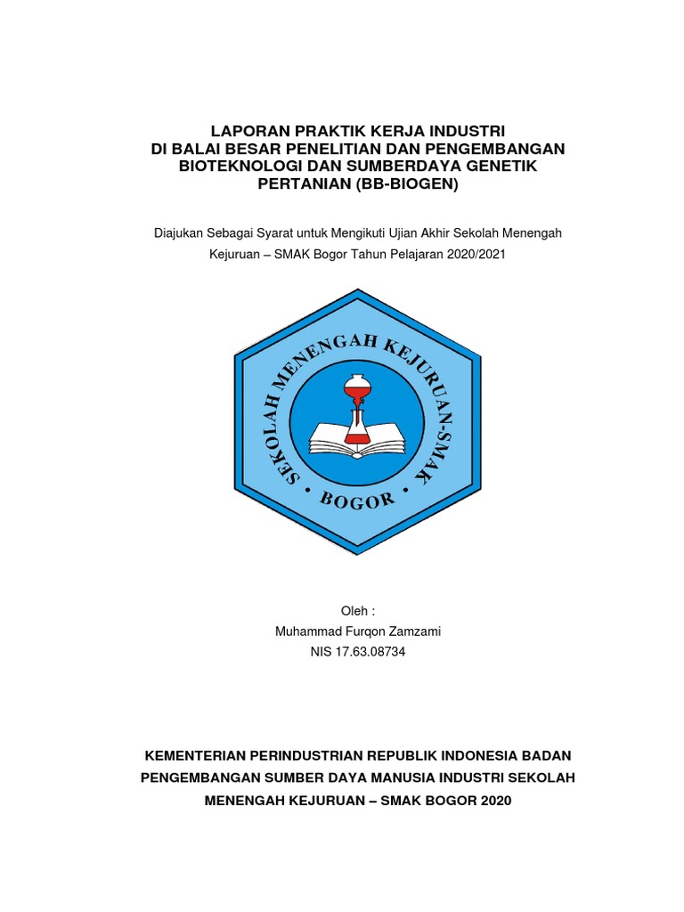 Laporan Prakerin di BB Biogen Bogor | PDF