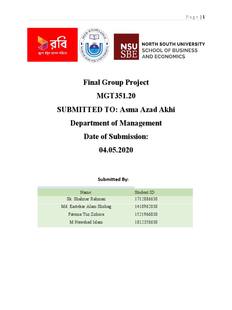 MGT351 Final Group Project | Download Free PDF | Recruitment | Human ...