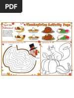 Thanksgiving Fill in The Blank Story | PDF