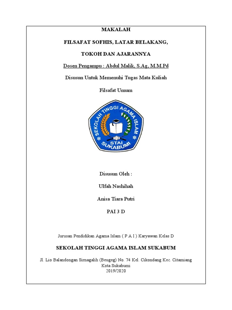 Filsafat Sofhis: Latar Belakang dan Ajaran | PDF | Ilmu Sosial | Sejarah