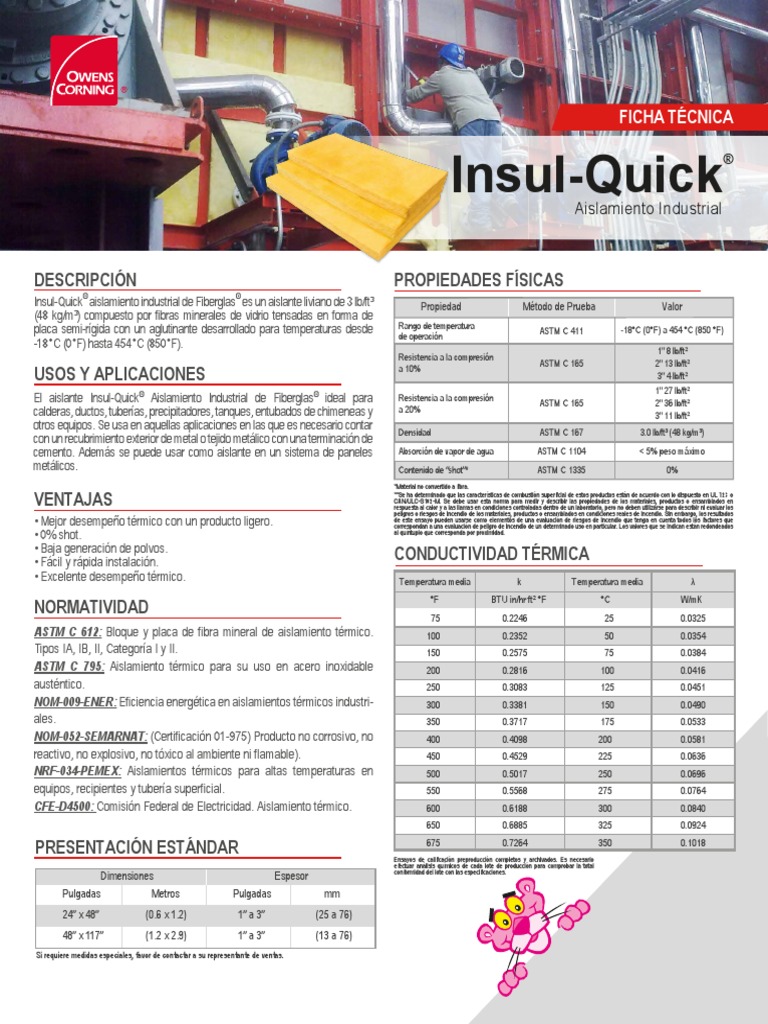 Insul Quick | PDF | Aislamiento térmico | Temperatura