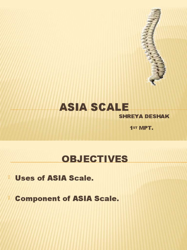 Asia Scale: Shreya Deshak 1 MPT | Download Free PDF | Spinal Cord ...