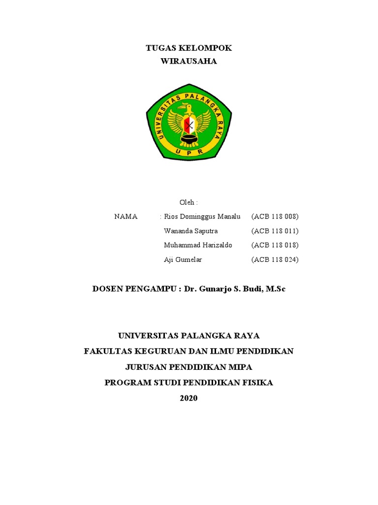Proposal Wirausaha Jasa Pengiriman | PDF