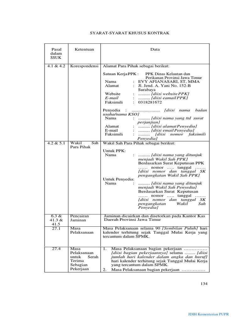 Format SSKK Terbaru | PDF