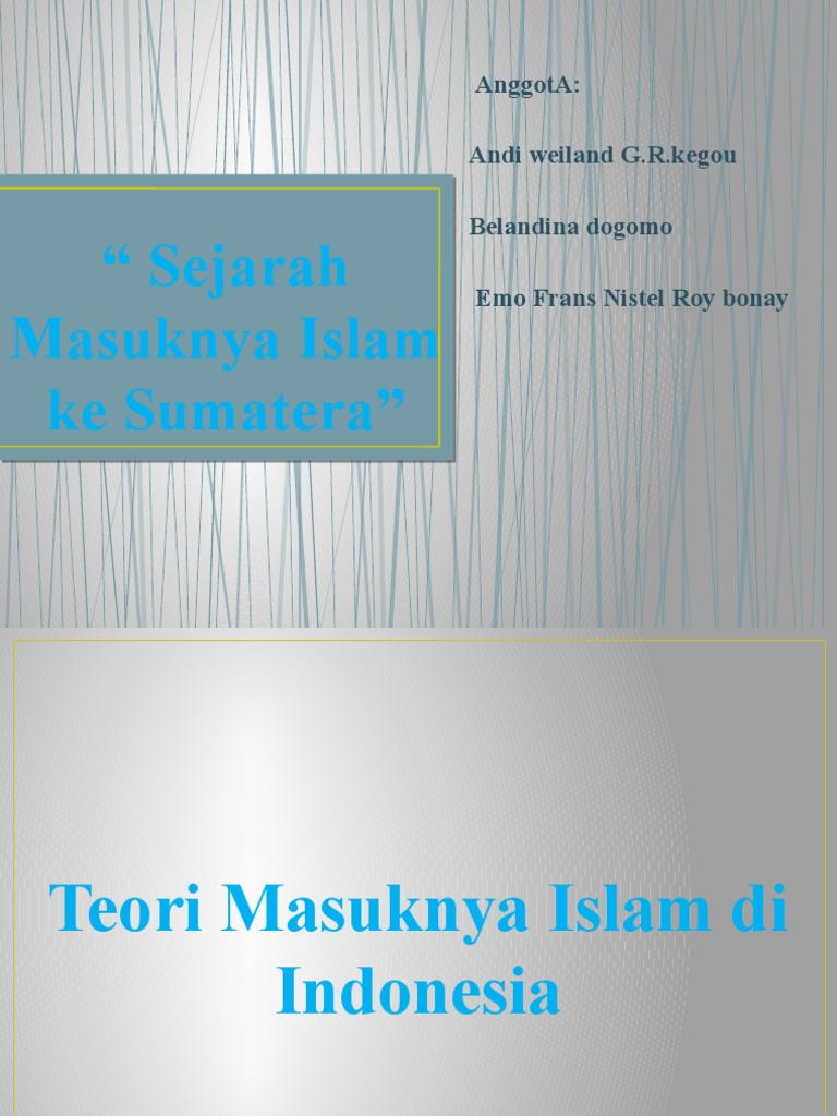Sejarah Masuknya Islam ke Sumatera | PDF | Sejarah | Agama & Spiritualitas