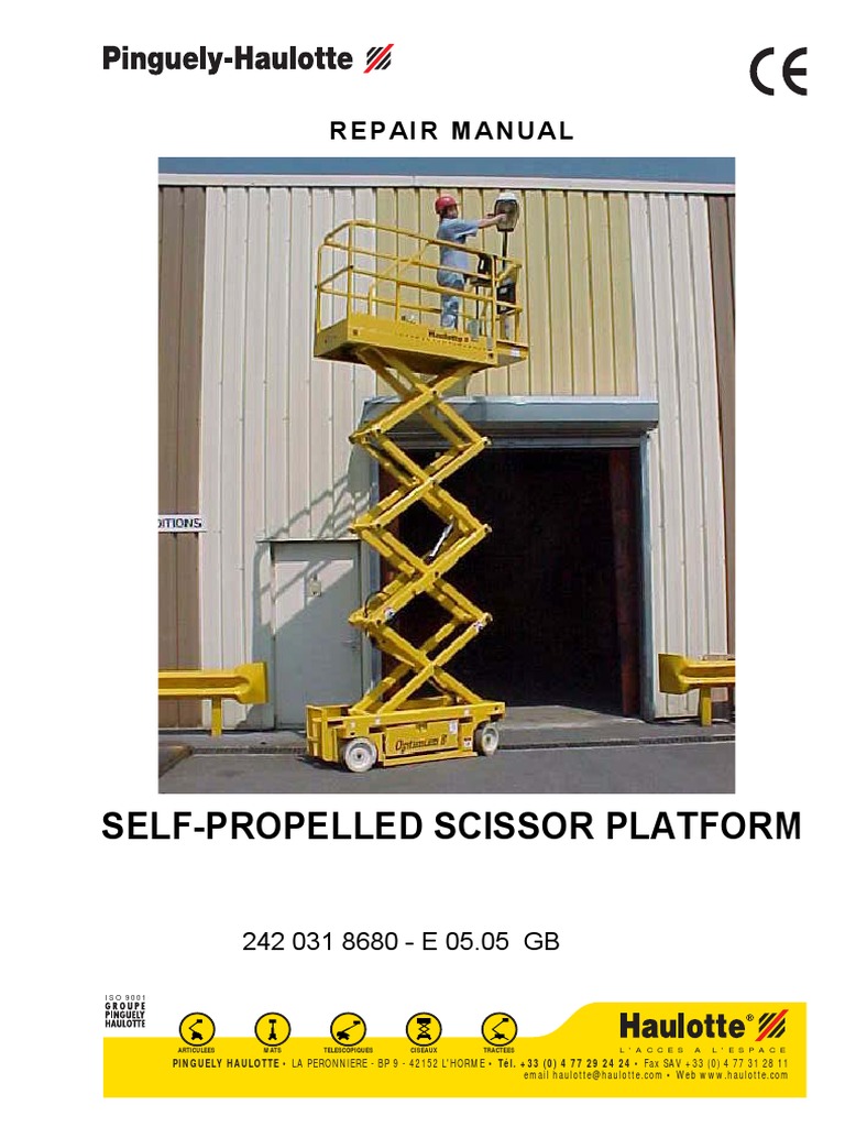 Self-Propelled Scissor Platform Manual | PDF | Wound | Safety