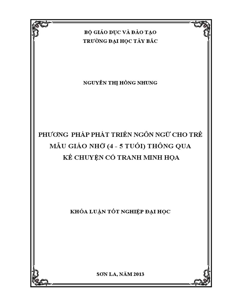 (123doc) Khoa Luan Tot Nghiep Dai Hoc Phuong Phap Phat Trien Ngon Ngu Cho Tre Mau Giao Nho 4 5 ...