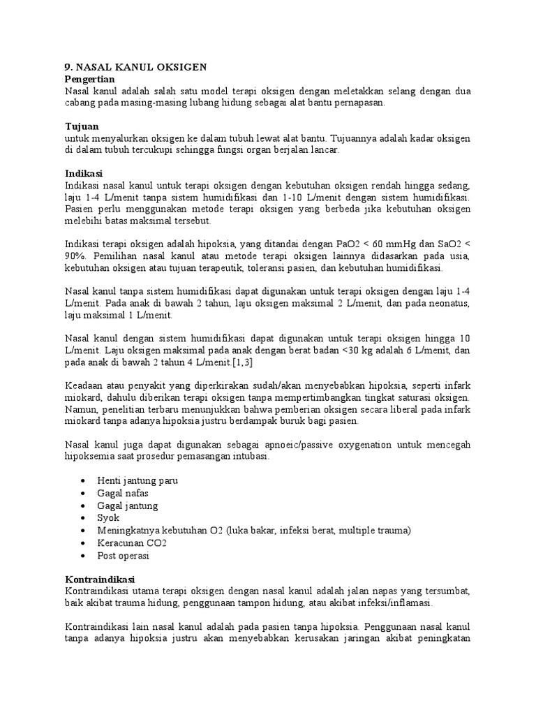 Nasal Kanul | PDF
