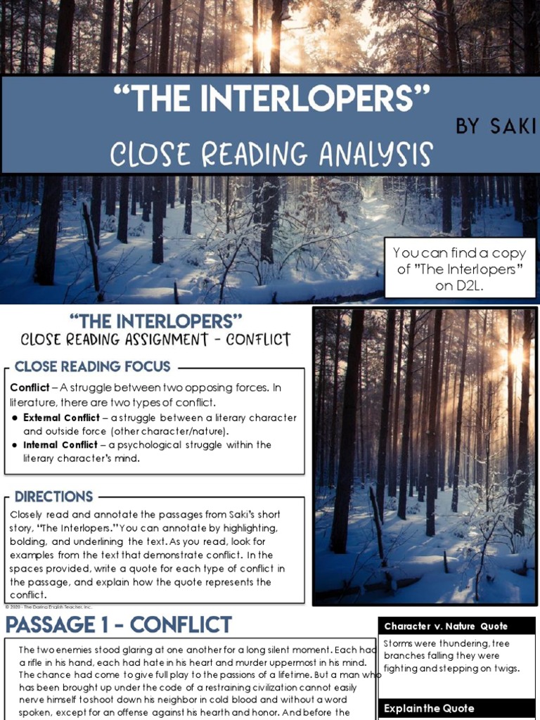 The Interlopers Close Reading | PDF
