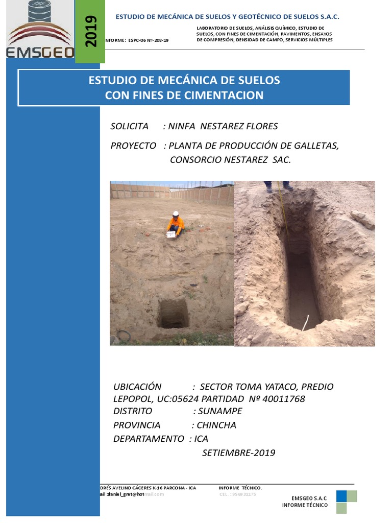 Estudio de Suelos | PDF | Temblores | Fundación (Ingeniería)