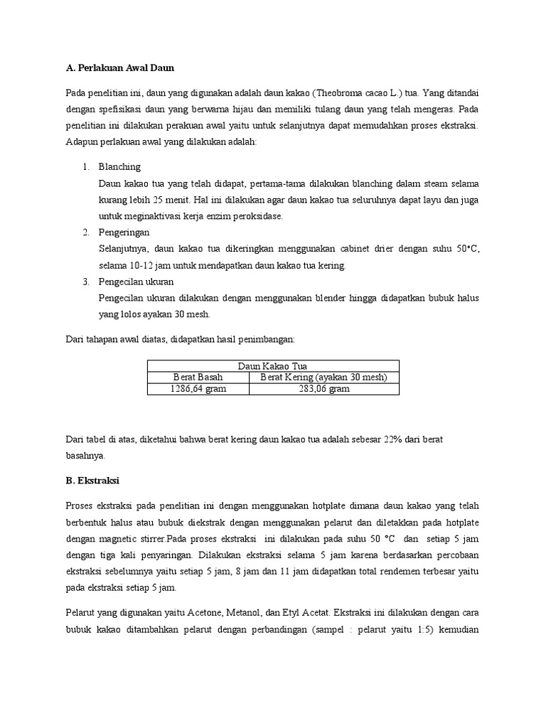 Data 1 Daun Tua (Jadi) | PDF