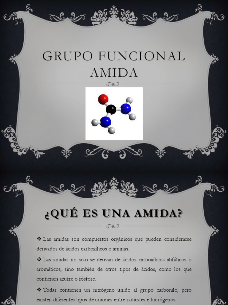 Características y propiedades de las amidas | PDF | Amida | Ácido