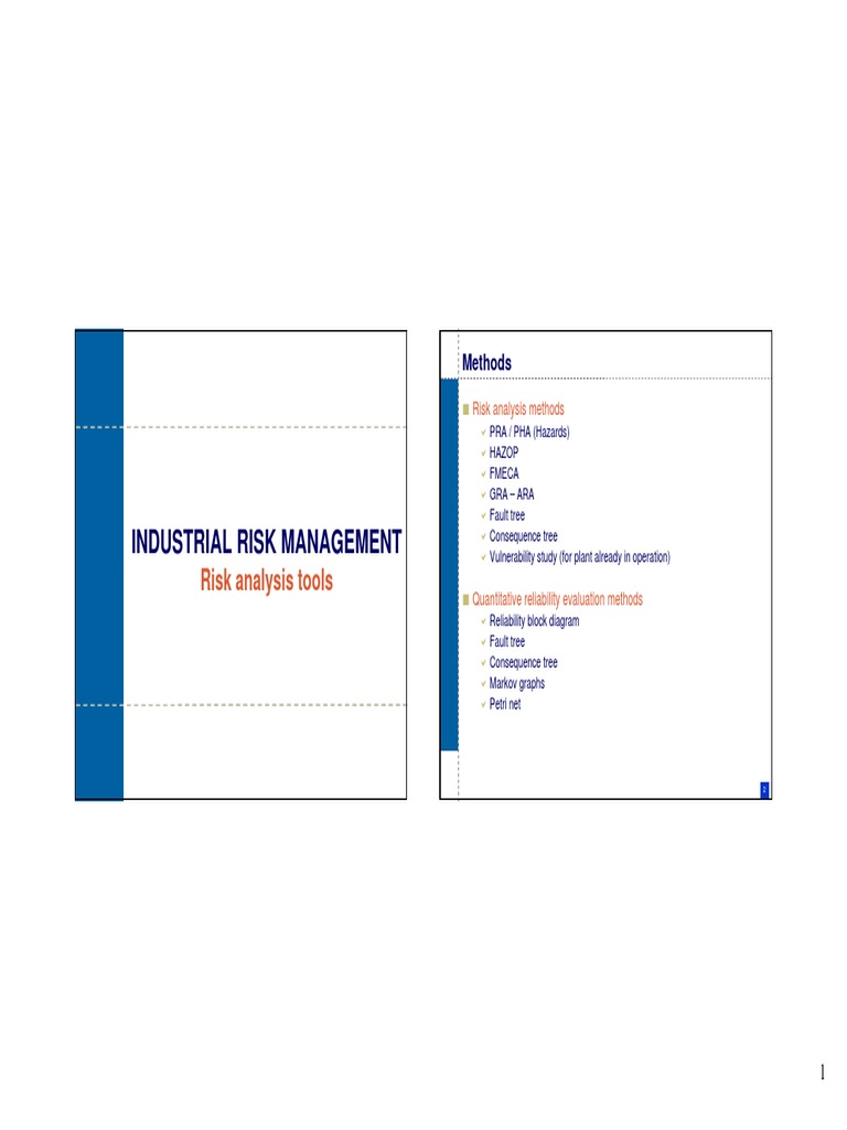 A Comparison of Quantitative Risk Analysis Methods for Industrial ...