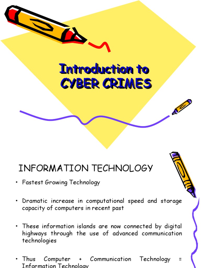 Introduction To Cyber Crimes | PDF | Computer Virus | File Transfer ...