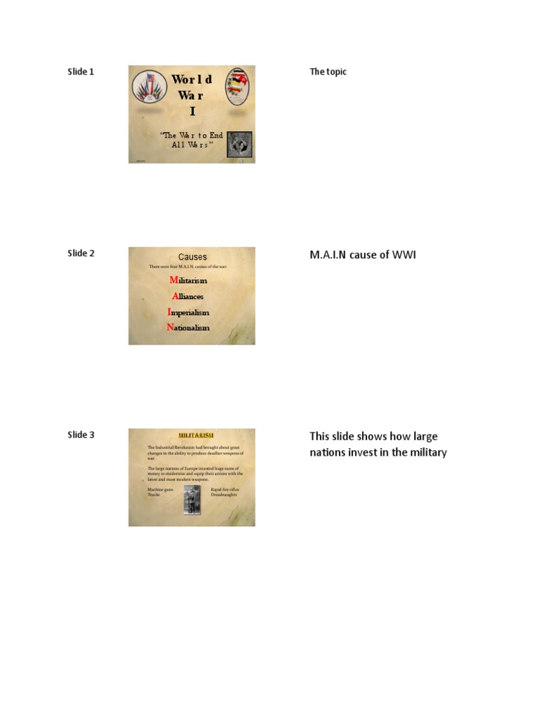 Causes and Events Leading to WWI | PDF | Central Powers | Austria Hungary
