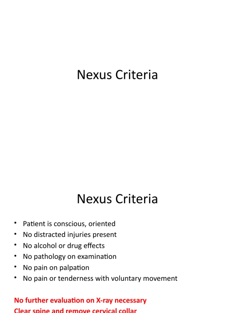 Nexus Criteria | PDF