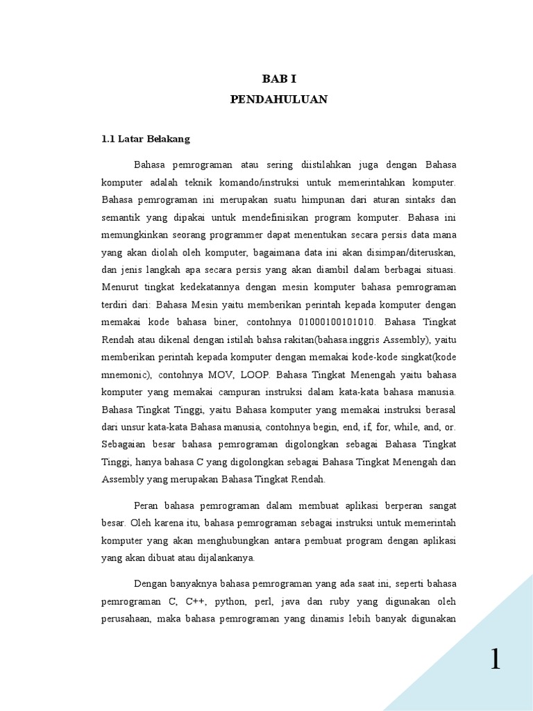 Sejarah dan Konsep Bahasa Pemrograman | PDF | Seni | Komputer