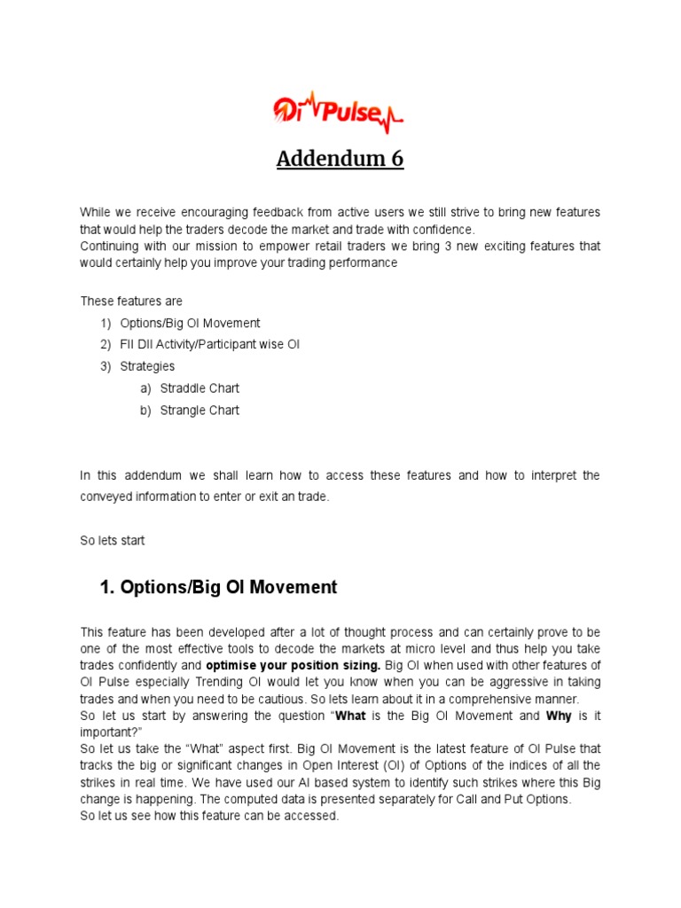 Addendum | PDF | Option (Finance) | Market Trend