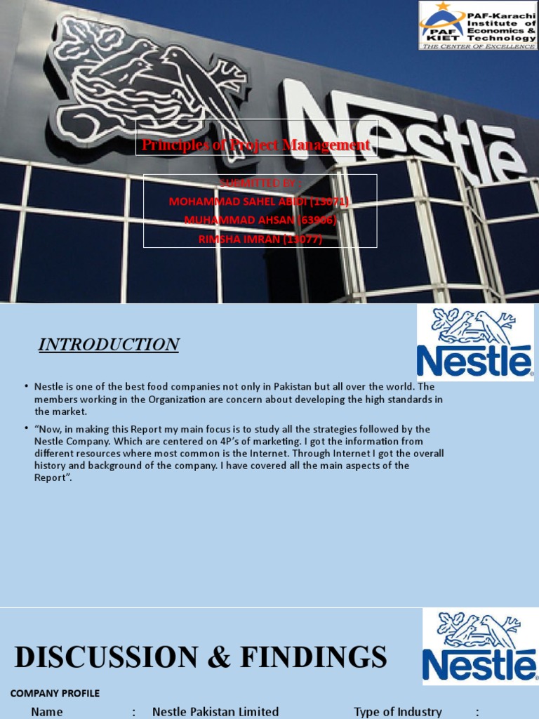 Nestle Pakistan's Marketing Strategies: An Analysis Using the 4Ps ...