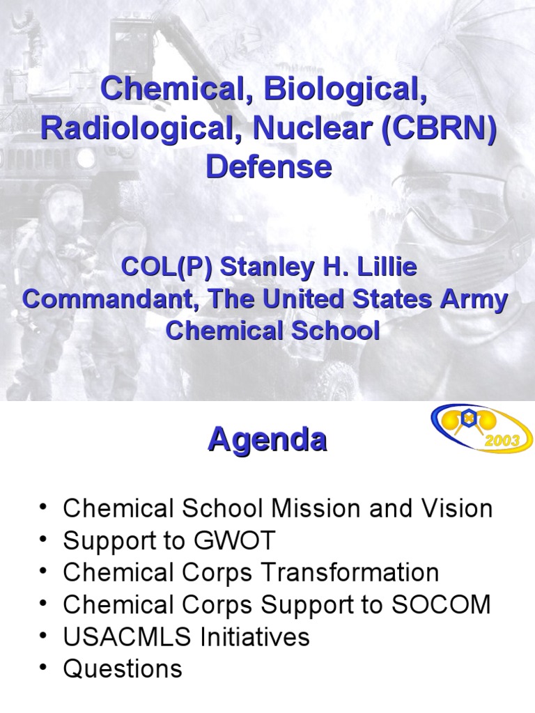 Chemical, Biological, Radiological, Nuclear (CBRN) Defense | PDF | Cbrn ...