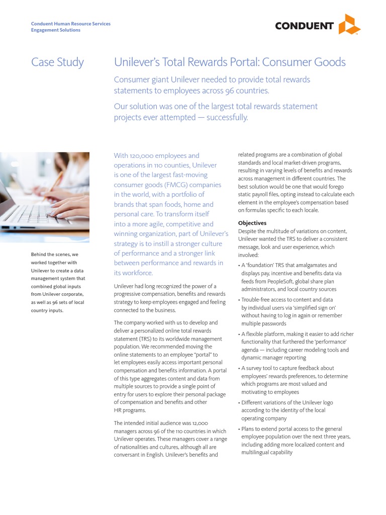 Unilever Total Rewards | PDF | Compensation And Benefits | Communication