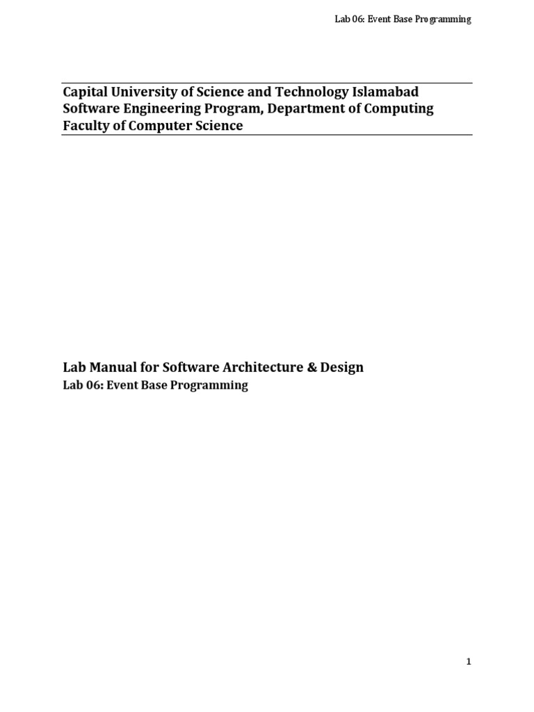 Lab06 Event Base Progamming (Manual) | PDF | Computer Programming ...