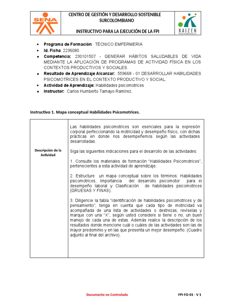 Instructivo 1. Dphs 2021 - Yuliana Calapsu | PDF | Aprendizaje | Modificación de comportamiento