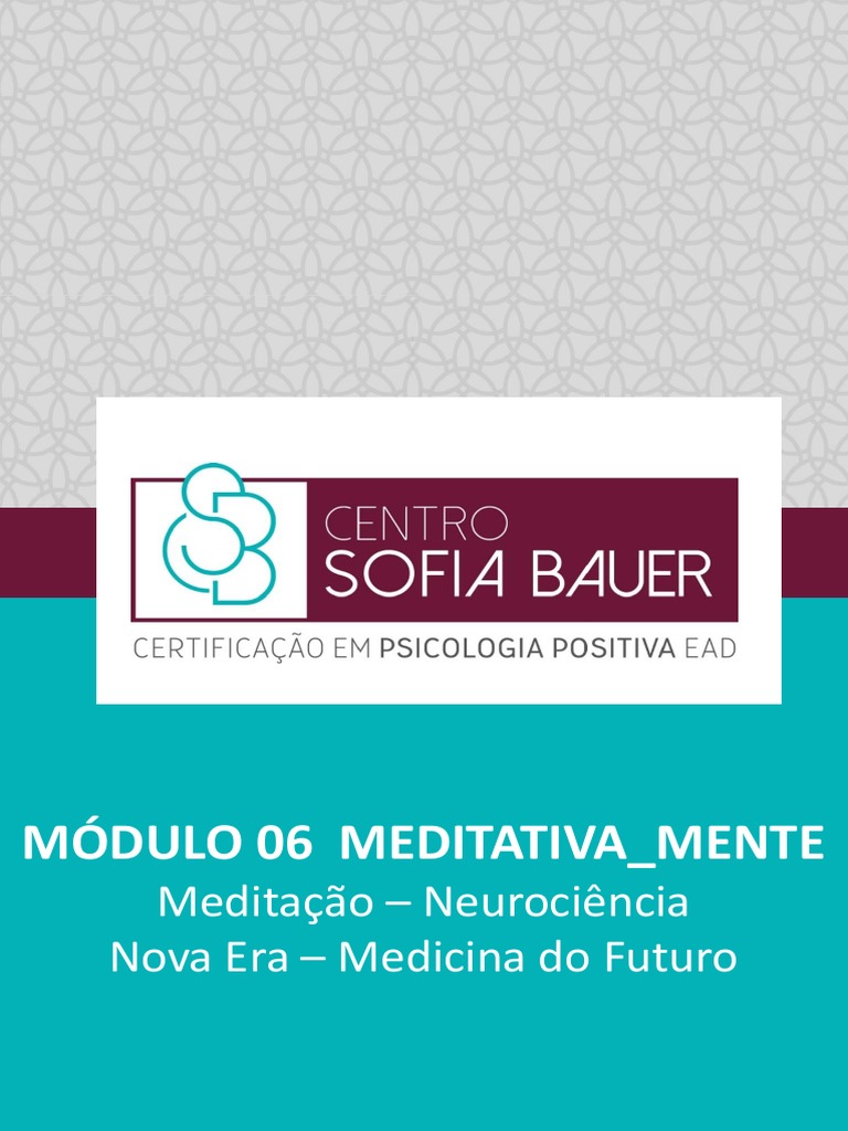 Apostila-Cepp-M6 MEDITATIVA MENTE | PDF | Neurônio | Cérebro