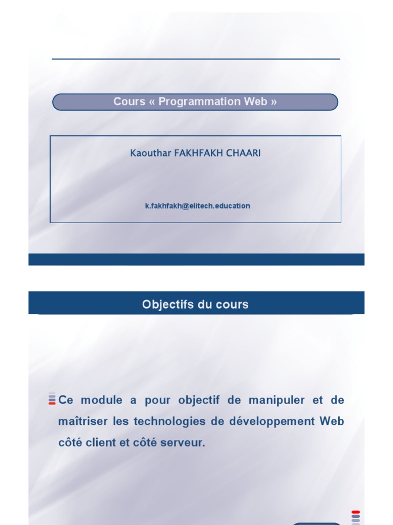 Cours HTML | PDF | Html | Programmation web