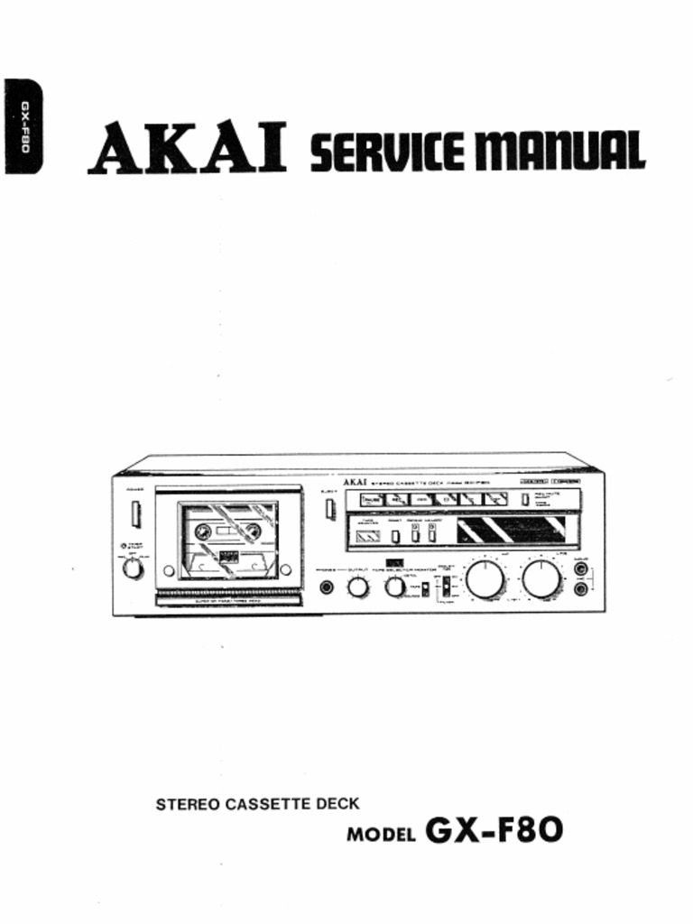 Akai gx-f80 SM | PDF