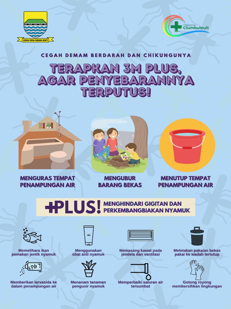 Cegah Penyebaran Nyamuk dengan 3M Plus | PDF | Sains & Matematika