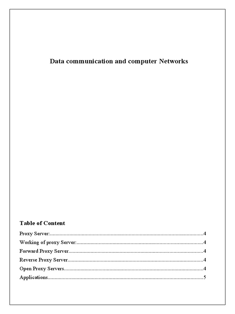 Final DCCN Report | PDF | Proxy Server | File Transfer Protocol Final DCCN Report | PDF | Proxy Server | File Transfer Protocol