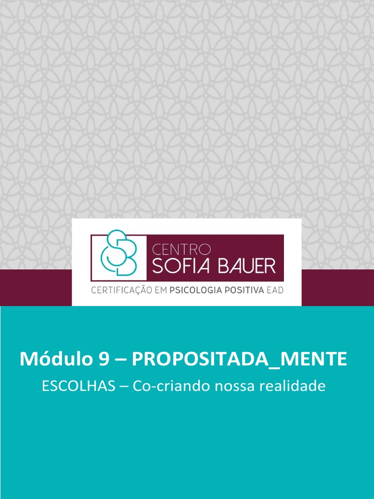 Apostila Modulo 9 | PDF | Felicidade | Realidade