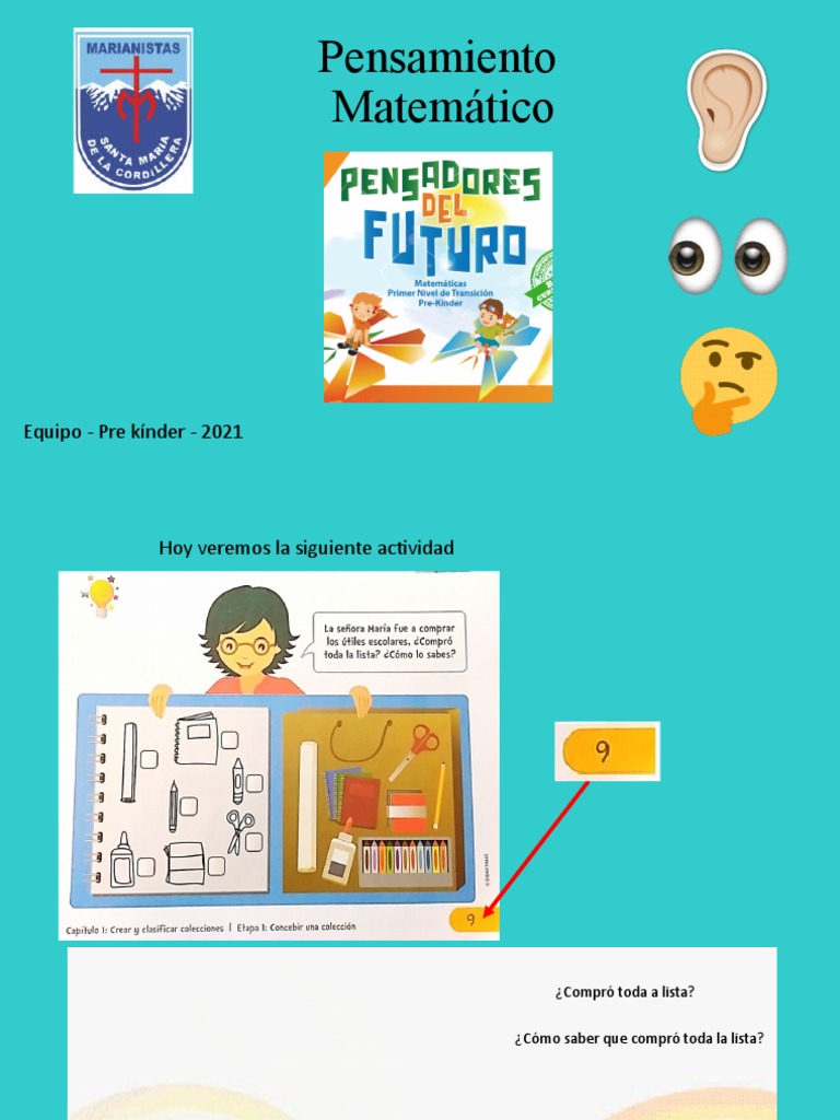 P Mate - Prekinder - Sesión 1