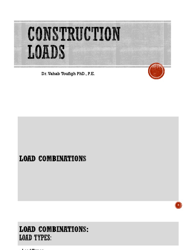 Load Combinations | PDF | Structural Load | Strength Of Materials