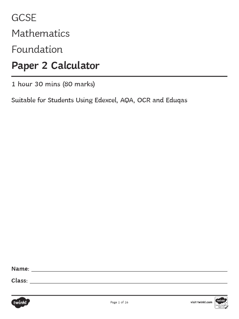Maths Foundation Paper 2 | PDF | Teaching Mathematics